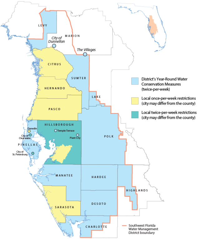 Water Restrictions Map Current | WaterMatters.org