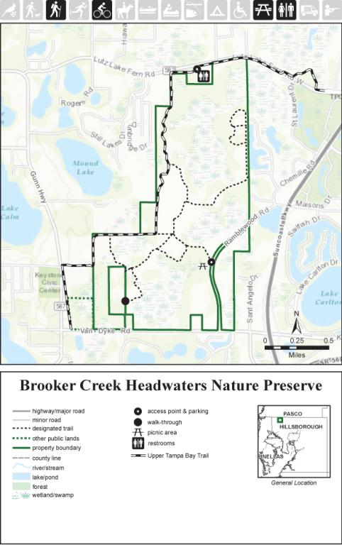 Brooker Creek Headwaters map | WaterMatters.org