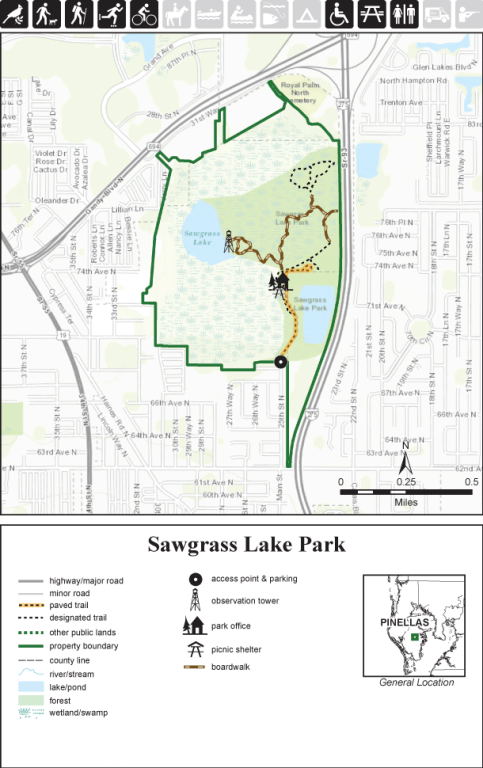 Sawgrass Lake Park map | WaterMatters.org